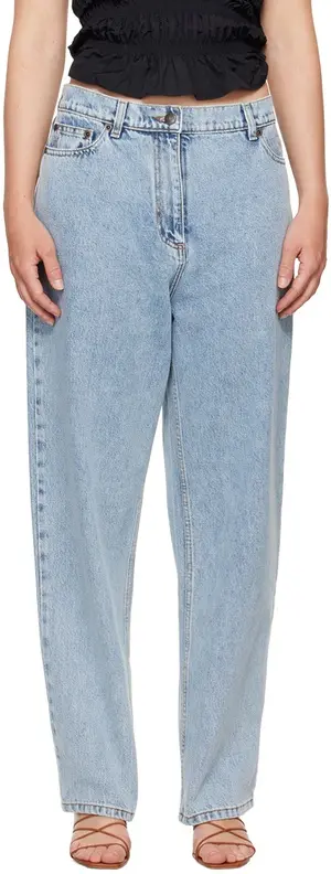 Magda Butrym Loose Leg Denim Jeans