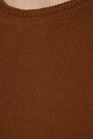 Max Mara Ribbed Round Neck Sleeveless Tank Top
