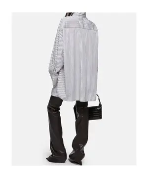 Attico Multicolor Striped Cotton Shorts