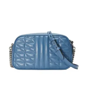 Gucci Gg Marmont Matelassé Shoulder Bag - Blue