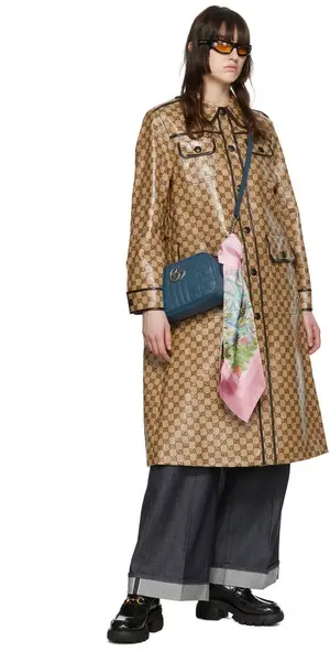 Gucci Gg Marmont Matelassé Shoulder Bag - Blue