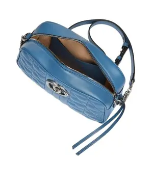 Gucci Gg Marmont Matelassé Shoulder Bag - Blue