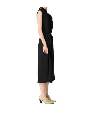 Bottega Veneta Fluid Viscose Piercing Dress