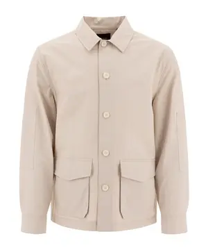 Vince Button Overshirt - Nude