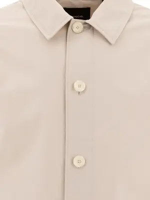 Vince Button Overshirt - Nude