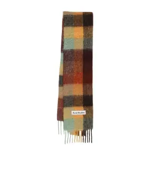 Acne Studios Vally Alpaca Blend Scarf - Brown