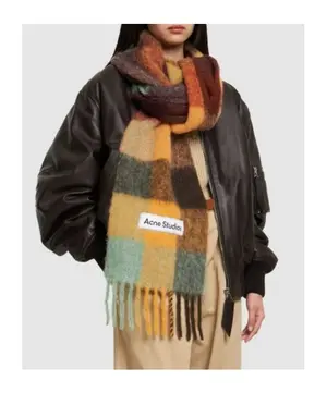 Acne Studios Vally Alpaca Blend Scarf - Brown