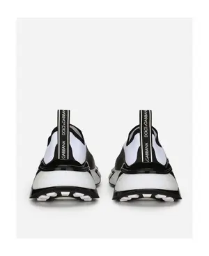 Dolce & Gabbana Sorrento Logo Knit Sneakers - Black