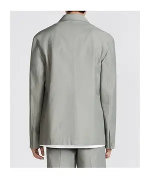 Dior Collared Button-up Jacket - Gray