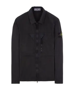 Stone Island Lapel Shirt - Black