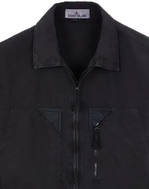 Stone Island Lapel Shirt - Black