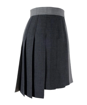 Thom Browne Rwb Striped Pleated Mini Skirt - No