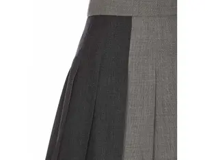 Thom Browne Rwb Striped Pleated Mini Skirt - No
