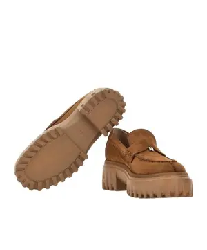 Hogan Platform Suede Loafers