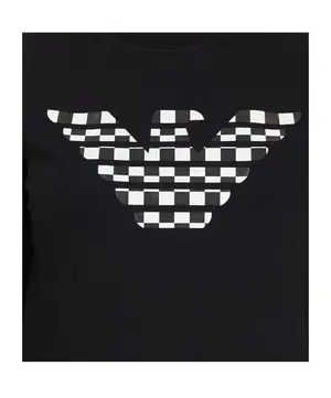 Emporio Armani Checkerboard Logo Sweatshirt