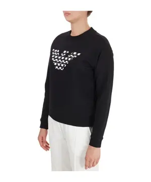 Emporio Armani Checkerboard Logo Sweatshirt