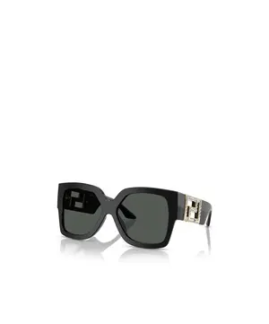 Versace Butterfly Frame Embellished Sunglasses