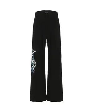 Amiri Drawstring Straight-leg Trousers - Black