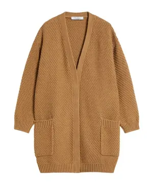 Max Mara Open-front Knitted Cardigan