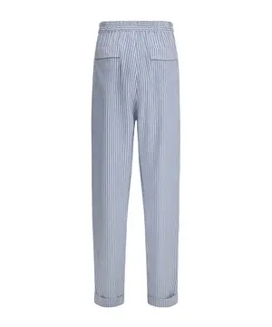TOM FORD Striped Turn-up Hem Trousers