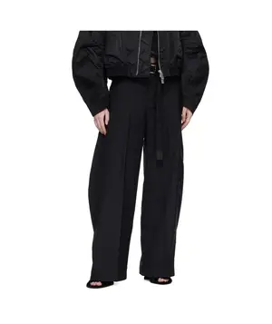 Sacai Belted Wide-leg Trousers