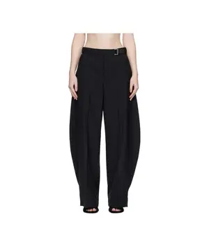 Sacai Belted Wide-leg Trousers