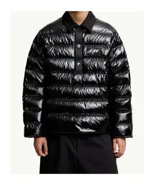 Moncler Long-sleeved Quilted Down Jacket With Logo