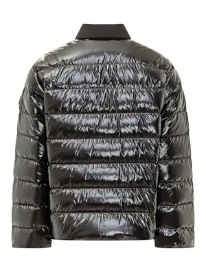 Moncler Long-sleeved Quilted Down Jacket With Logo