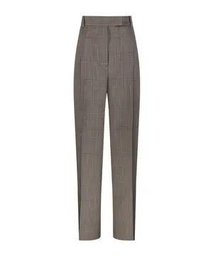 Women's Tailored Check Trousers