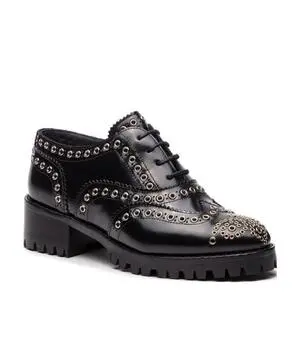 Red Valentino Strapped Riveted Ox Shoes