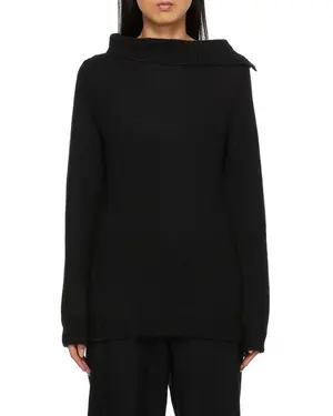 ANN DEMEULEMEESTER Asymmetrical Wool Jumper