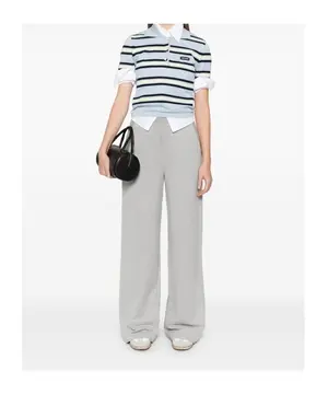 Miu Miu Elasticated Waistband Straight Leg Trousers