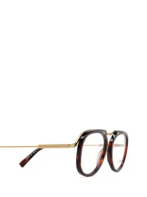 Zegna Pilot Frame Eyeglasses - Black
