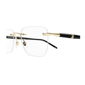 Montblanc Rimless Rectangular Eyeglasses - Black