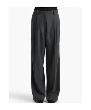 Khaite Pleated Straight-leg Trousers