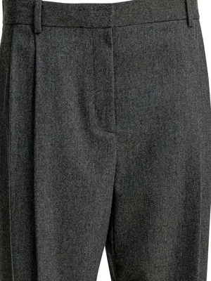 Khaite Pleated Straight-leg Trousers