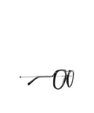 Zegna Pilot Frame Eyeglasses - Black