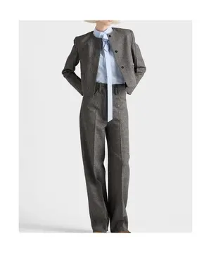 Prada Long Sleeve Shirt With Bow Detail And Ruching - No
