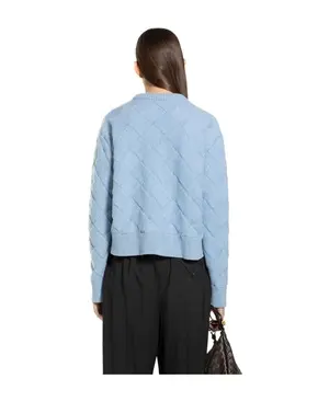 Bottega Veneta Intrecciato Quilted Crewneck Jumper