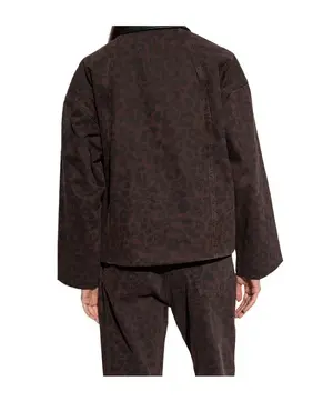 RAG  BONE Rag & Bone Leopard Print Collar Jacket