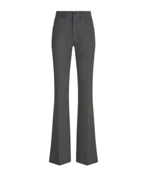 Attico The Pressed Creased Trousers - Black