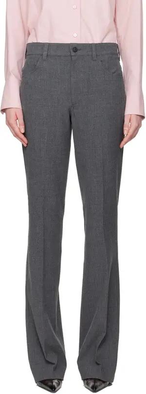 Attico The Pressed Creased Trousers - Black