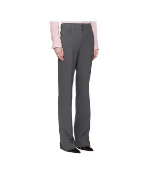 Attico The Pressed Creased Trousers - Black