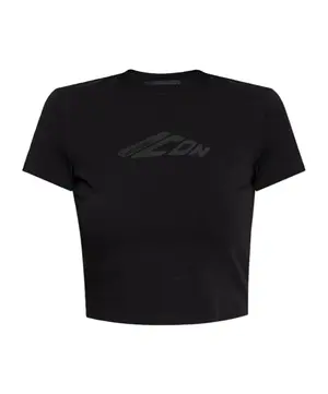 Dsquared2 Cropped Crewneck T-shirt - Black