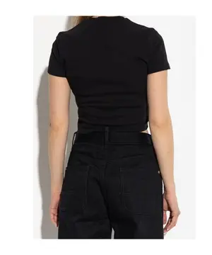 Dsquared2 Cropped Crewneck T-shirt - Black