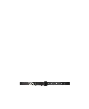 DIESEL® Logo Buckle Belt - Black
