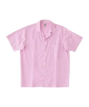 TEKLA Pyjamas S/s Shirt Purple - Pink