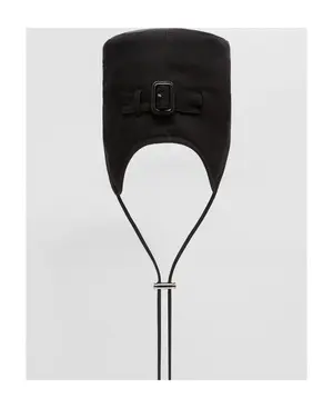 Burberry Monogram Drawstring Gabardine Cap