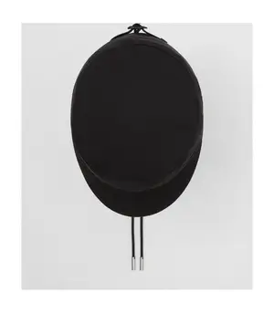 Burberry Monogram Drawstring Gabardine Cap
