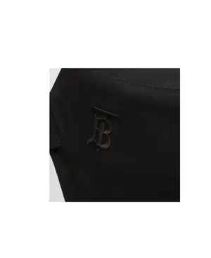 Burberry Monogram Drawstring Gabardine Cap
